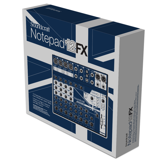 Notepad-12FX | Small-format analog mixing console with USB I/O and ...